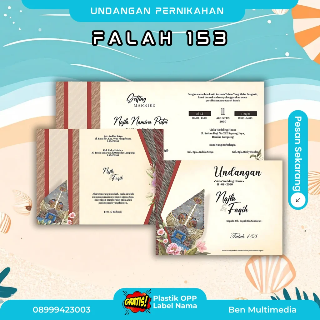 Cetak Undangan Falah 153 - Ben Multimedia