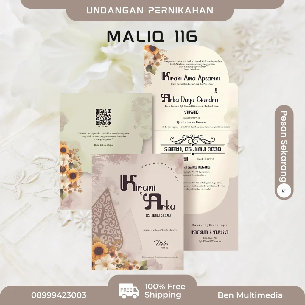 Cetak Undangan Maliq 116 - Ben Multimedia