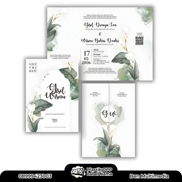 Cetak Undangan Pernikahan Maliq 100 - Ben Multimedia