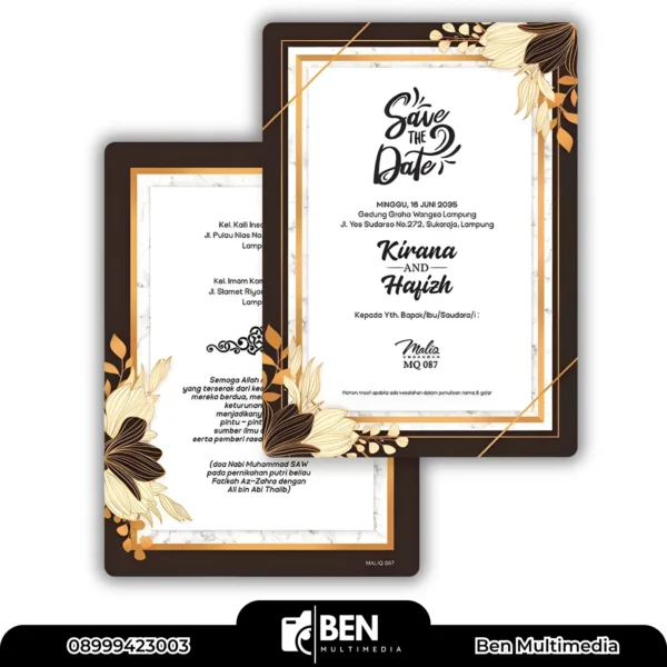 Cetak Undangan Pernikahan Maliq 87 - Ben Multimedia