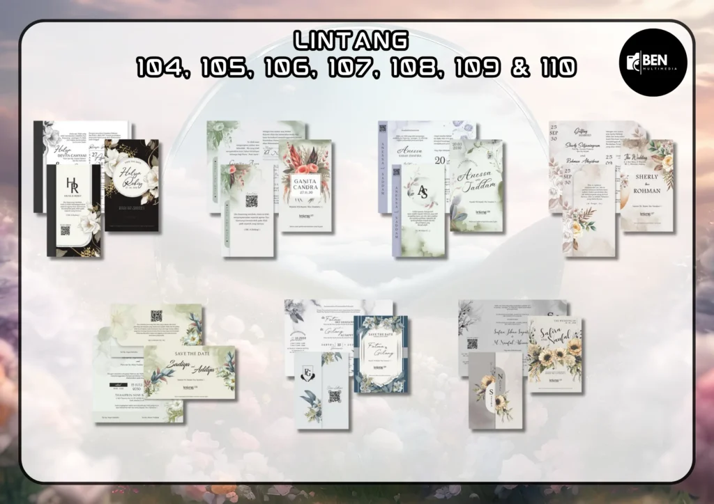 Template Blangko Lintang 104-110 File Setting CDR Lengkap