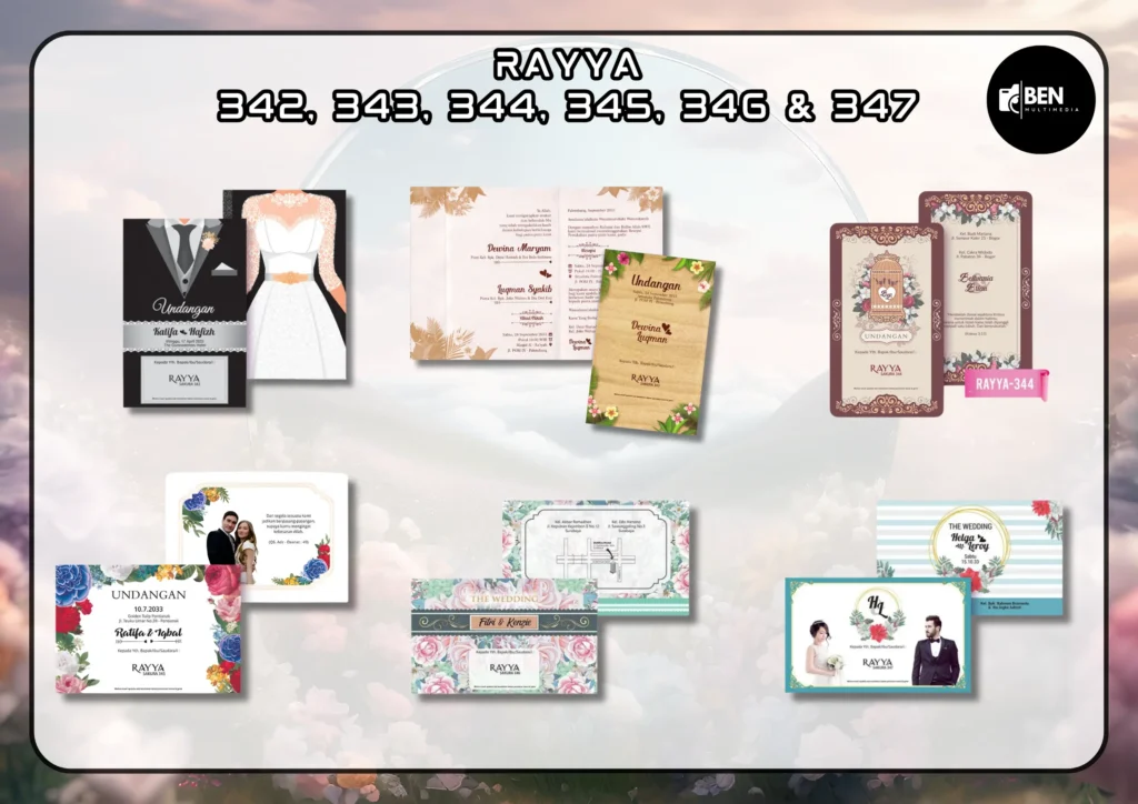 Template Blangko Rayya 342-347 Seri Sakura CDR Siap Edit